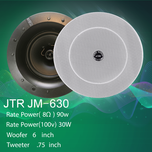 بلندگو سقفی ولتی - اهمی 6 اینچ توکار موزیکال JTR مدل JM-630T